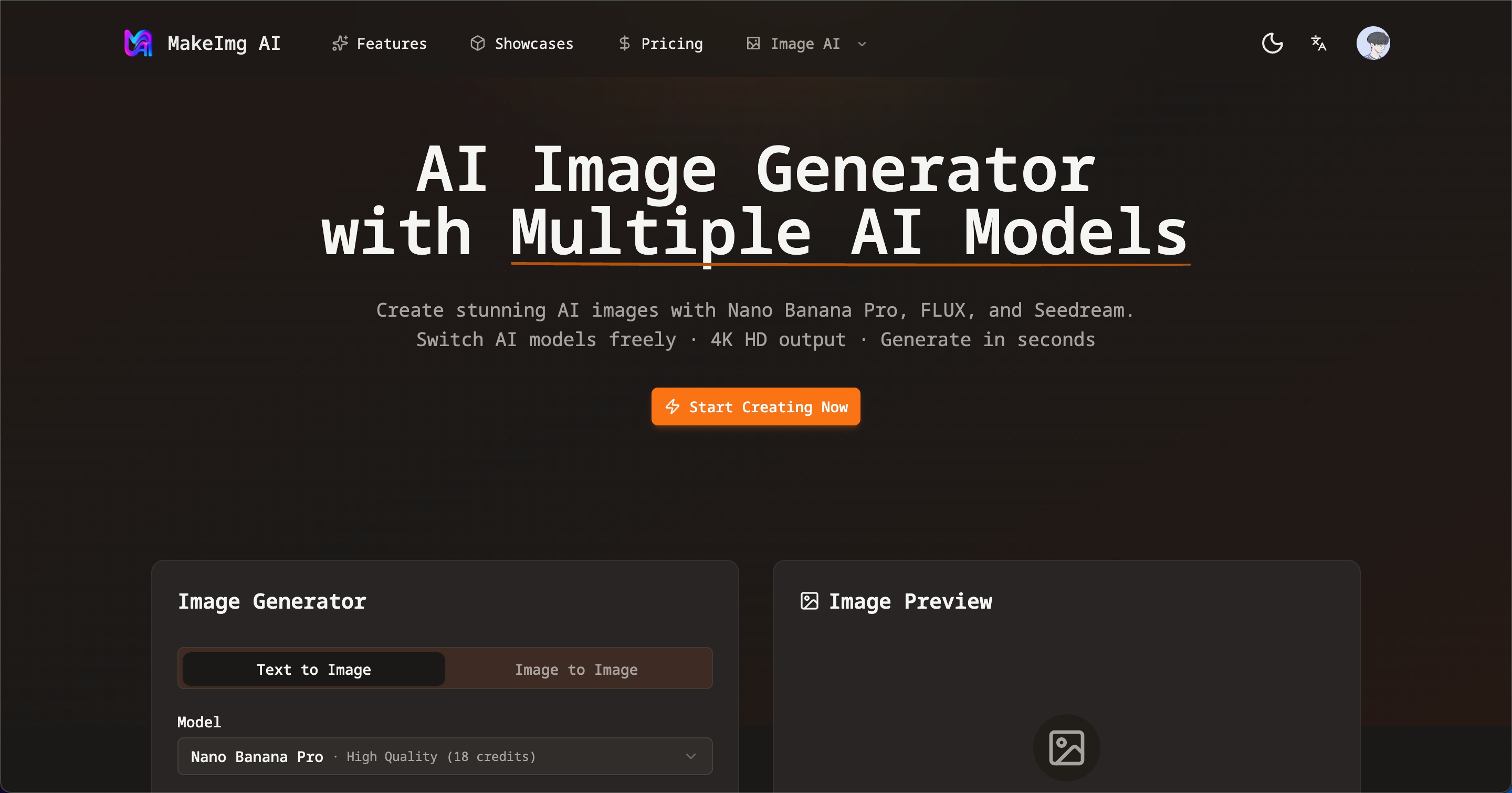 MakeImg AI: AI Image Generator - Multiple AI Models